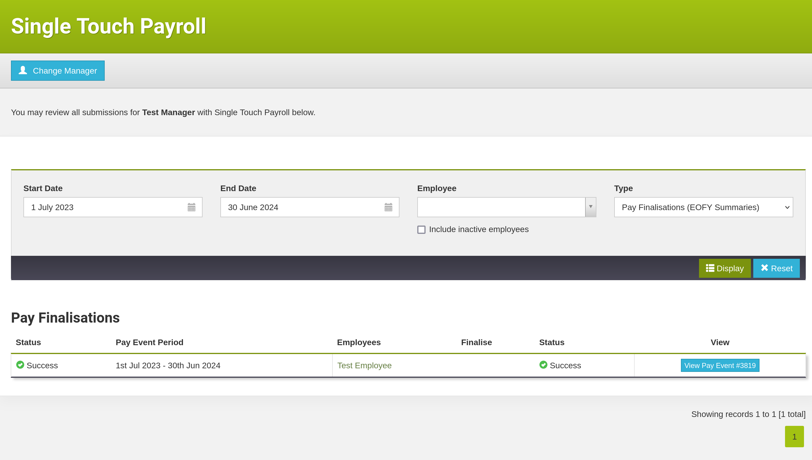 Single Touch Payroll: Finalising Payroll | Payroll